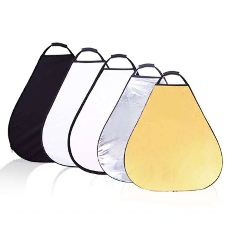 REFLEX CAMERA 5-in-1 Triangle Light Reflector 30cm – Portable Collapsi